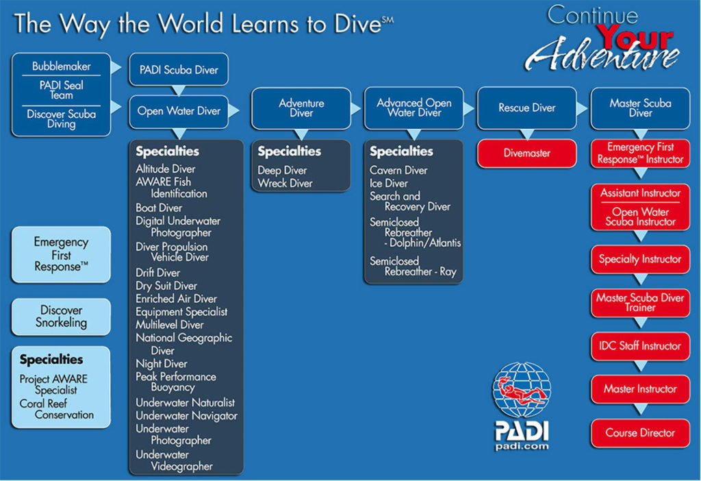 PADI DIVING COURSES Scuba Diving Split | Venus Diving Center